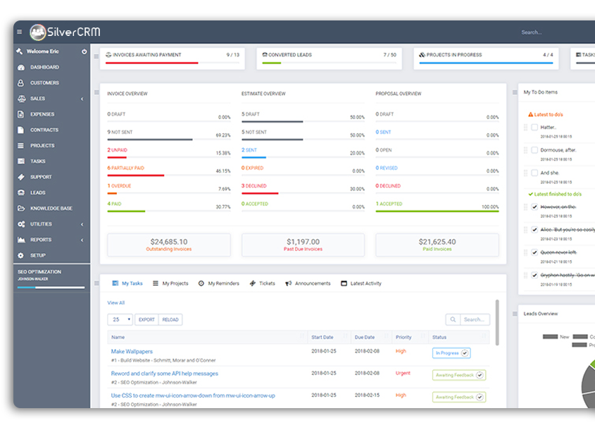 SilverCRM Home Page